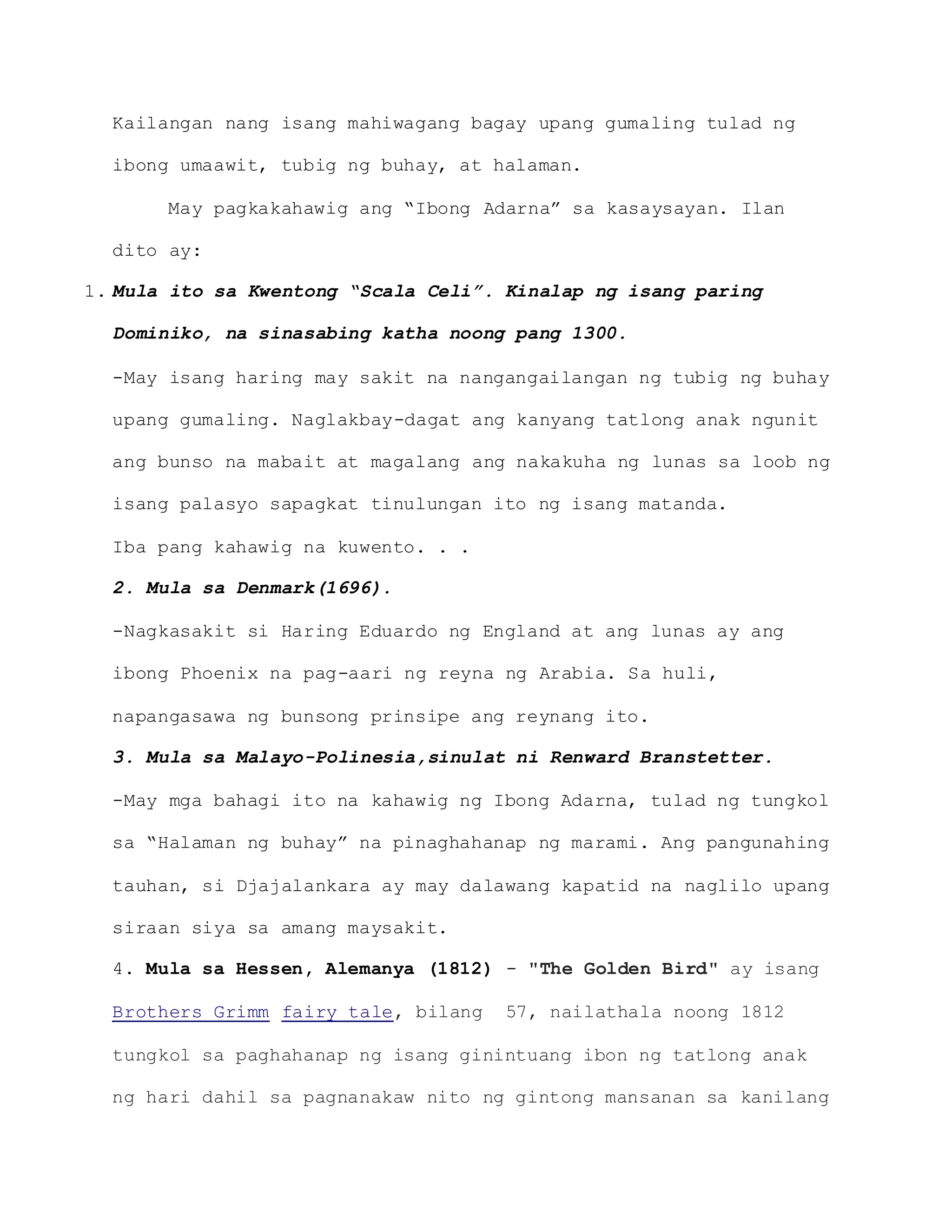 Kaligirang pangkasaysayan ng ibong adarna 2 | DOCX