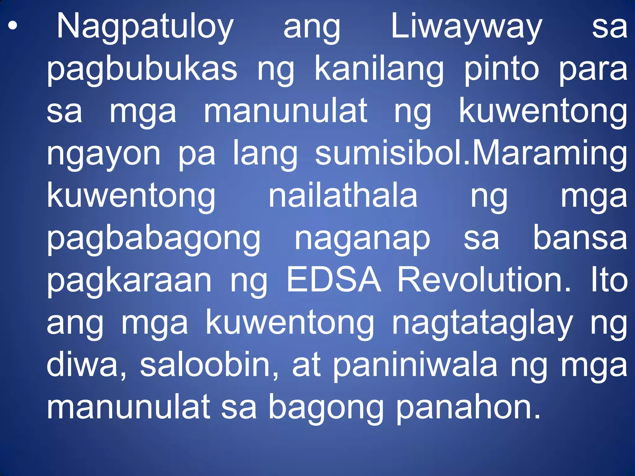 Kaligirang pangkasaysayan ng maikling kwento | PDF Kaligirang pangkasaysayan ng maikling kwento | PDF