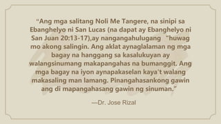 Kaligirang Pangkasaysayan ng Noli Me Tangere | PPTX