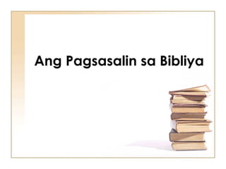 Kaligirang pangkasaysayan ng pagsasaling wika | PPT