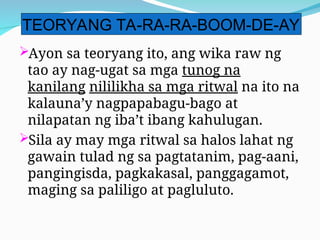 Kalikasan-at-Teorya ng pinagmulan ng wikanew | PPT