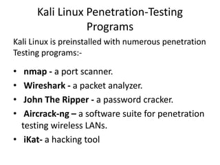 Kali Linux | PPTX