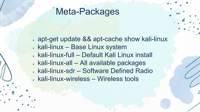 Kali Linux Operating System Presentationpptx Operating Systems Computer Software And