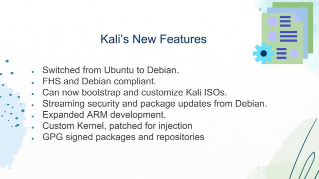 Kali Linux Operating System Presentationpptx Operating Systems Computer Software And