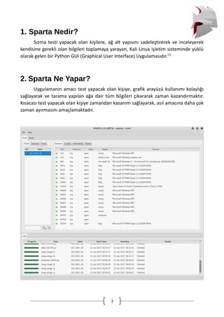 Kali Linux'da Sparta Kullanımı | PDF