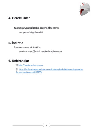 Kali Linux'da Sparta Kullanımı | PDF