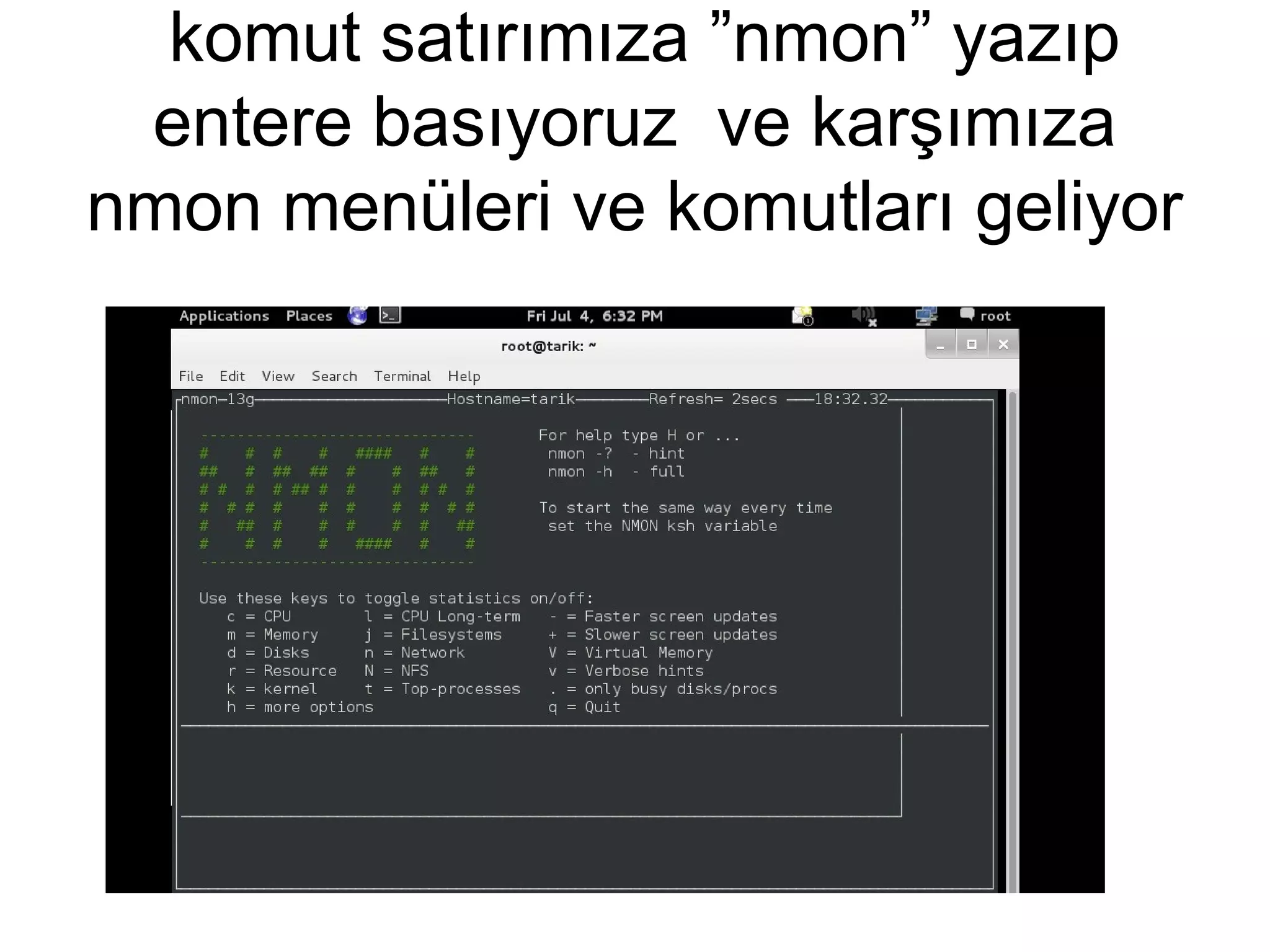 Kali linux nmon analyzer kurulumu | PPT