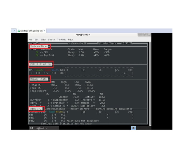 Kali linux nmon analyzer kurulumu | PPT