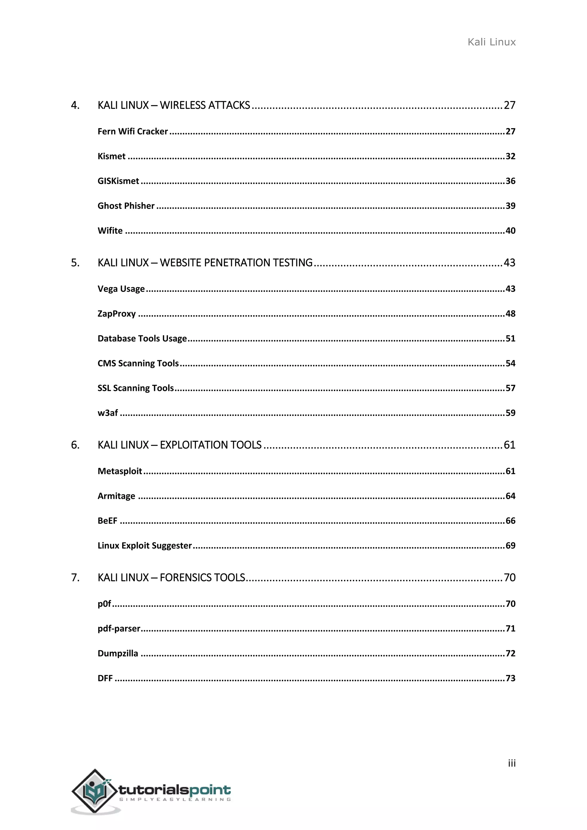 Kali linux tutorial | PDF | Operating Systems | Computer Software and Applications