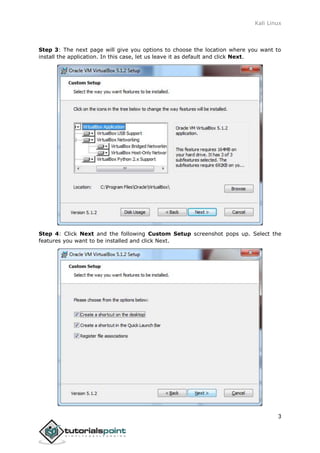 Kali linux tutorial | PDF | Operating Systems | Computer Software and Applications