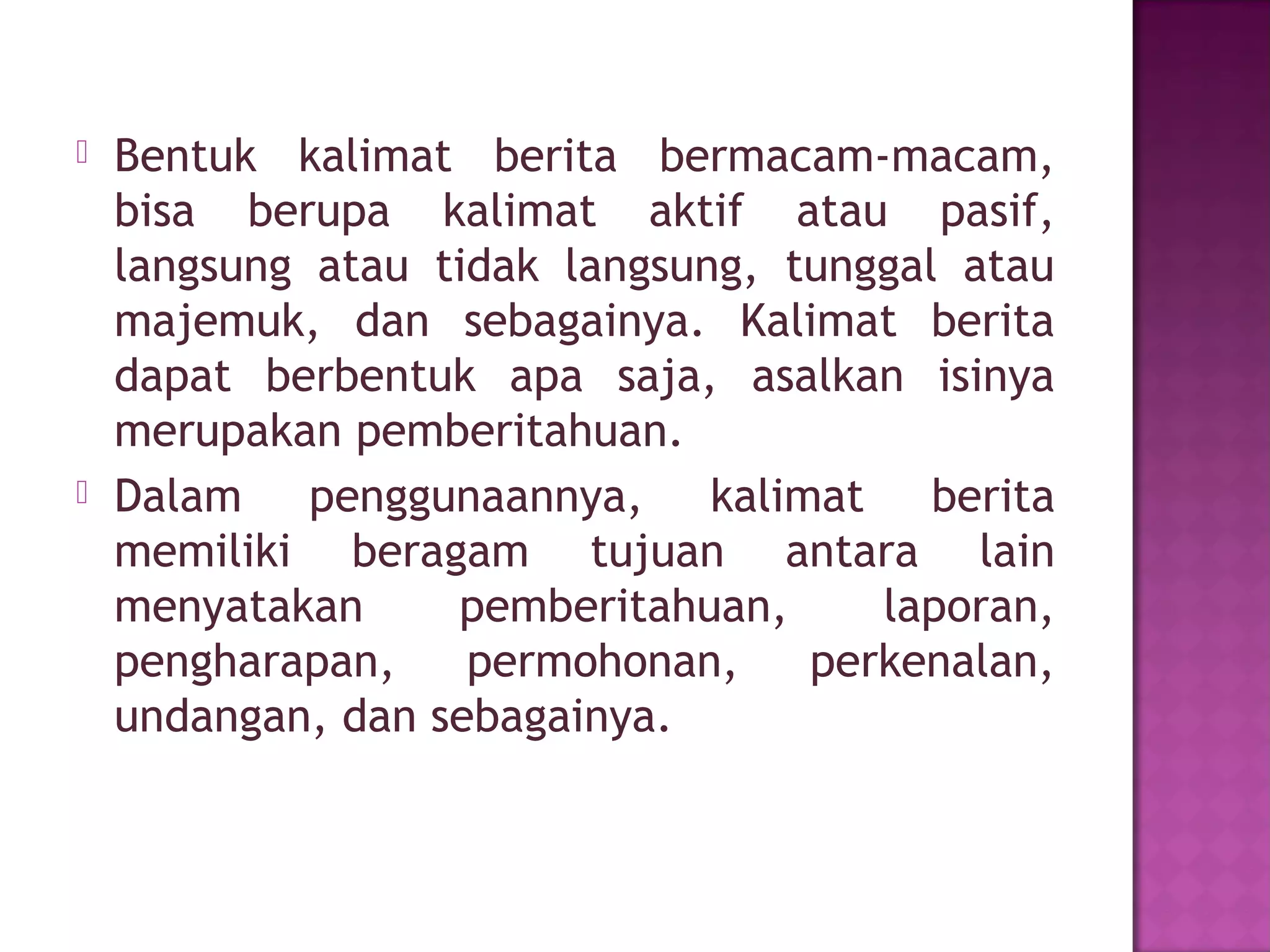 Kalimat dalam bahasa indonesia | PPT