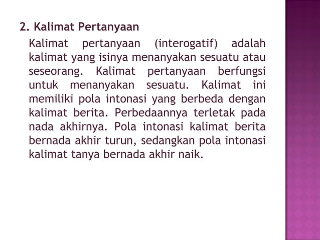Kalimat dalam bahasa indonesia | PPT