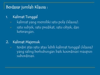 Kalimat dalam bahasa indonesia | PPTX