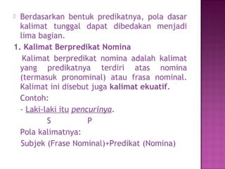 Kalimat Dalam Bahasa Indonesia | PPT