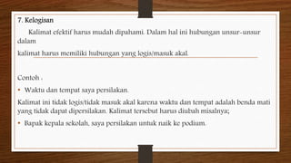 Kalimat Efektif | PPTX