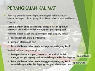 Kalimat_Efektif. dalam kalimat bahasa indonesia yang baik dan benar | PPTX