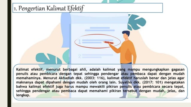 KALIMAT EFEKTIF.pptx tugas tentang kalimat efektif bahasa indonesia | PPT