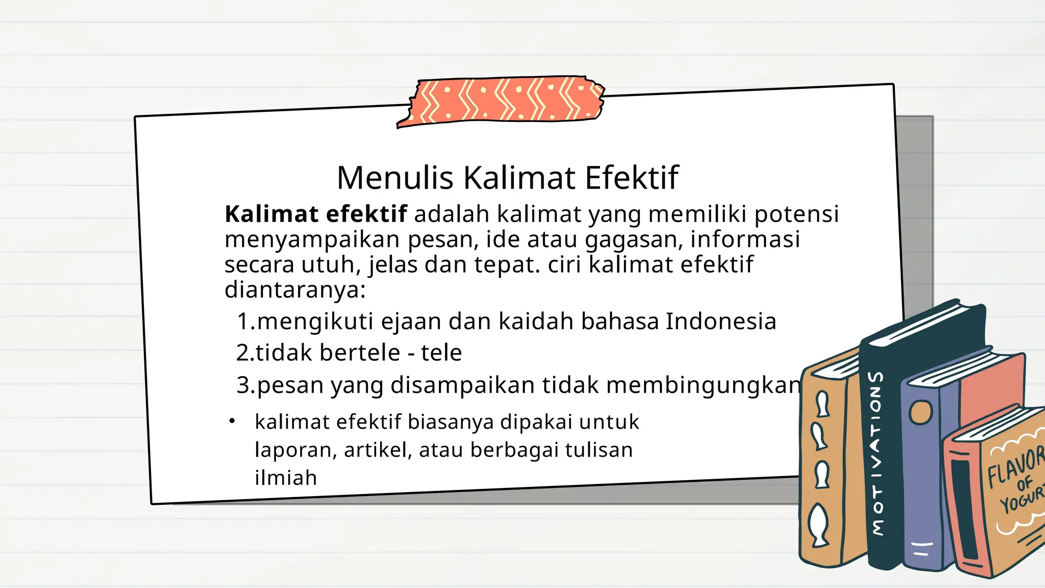 Kalimat Efektif Materi Bahasa Indonesiaa | PPTX