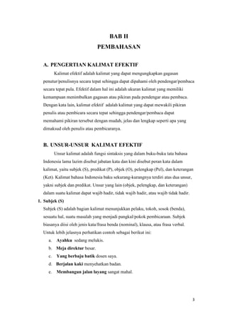 Kalimat efektif makalah | DOCX