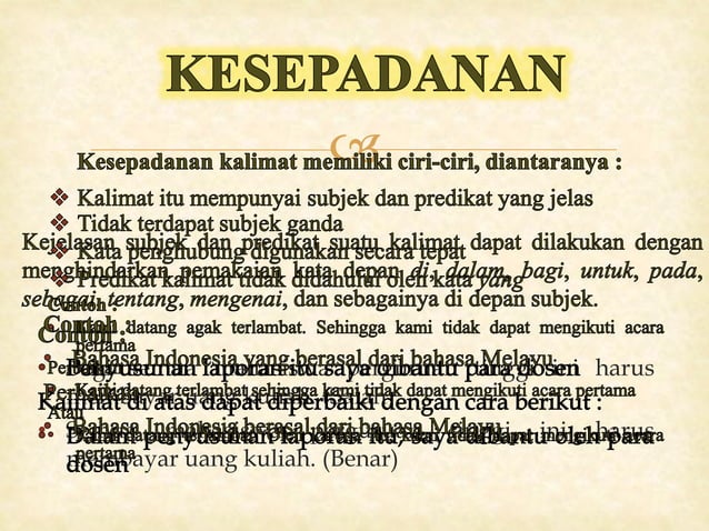 Kalimat efektif present | PPTX