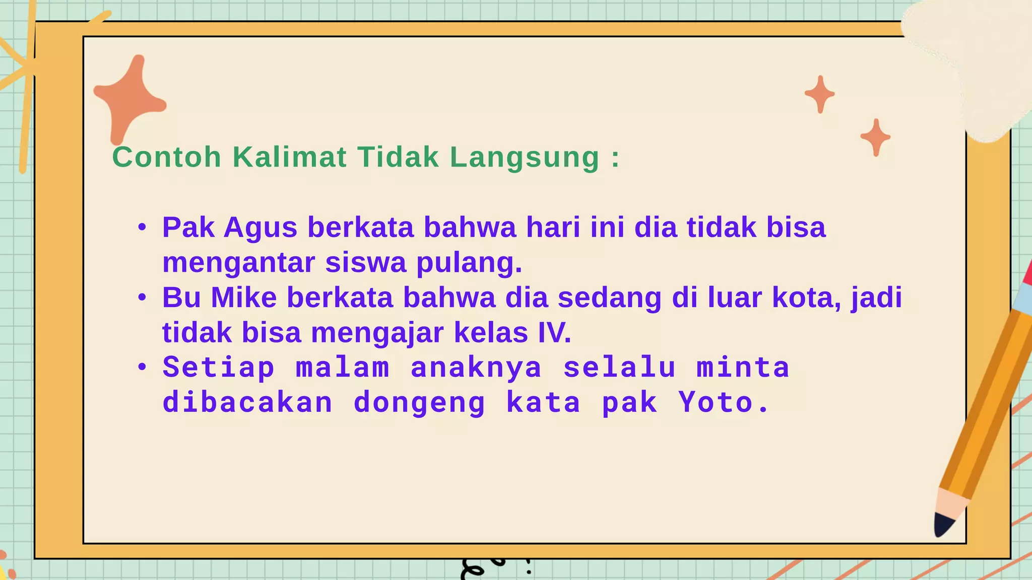 Kalimat Langsung dan Tak Langsung | PPTX