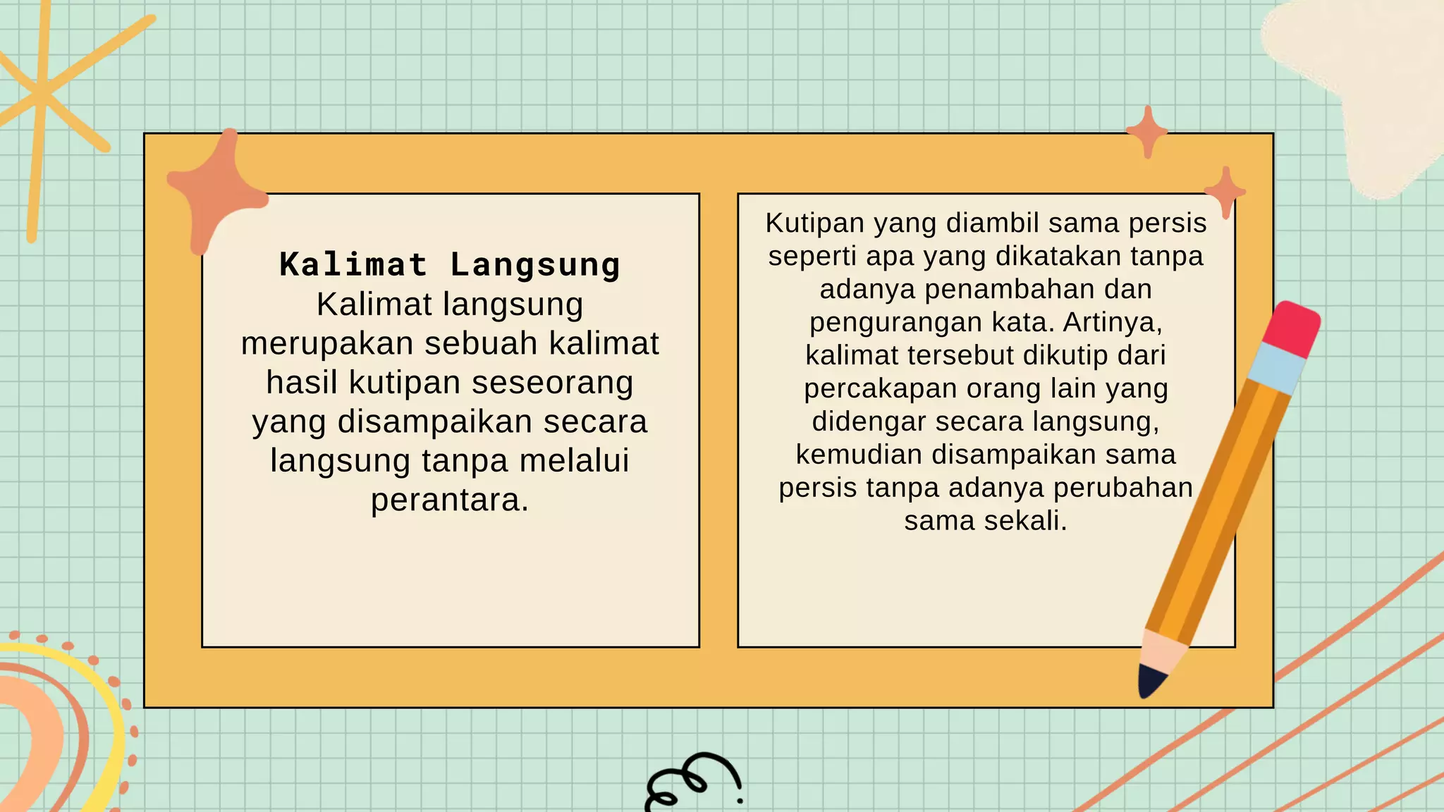 Kalimat Langsung dan Tak Langsung | PPTX