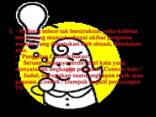 Kalimat minor | PPTX