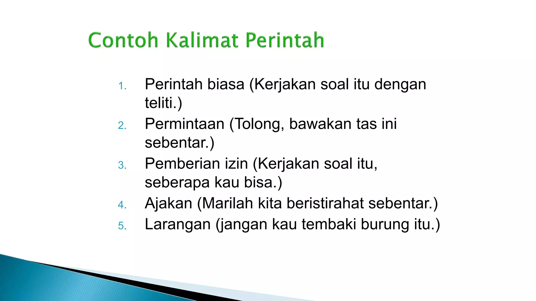 Kalimat Perintah | PPTX