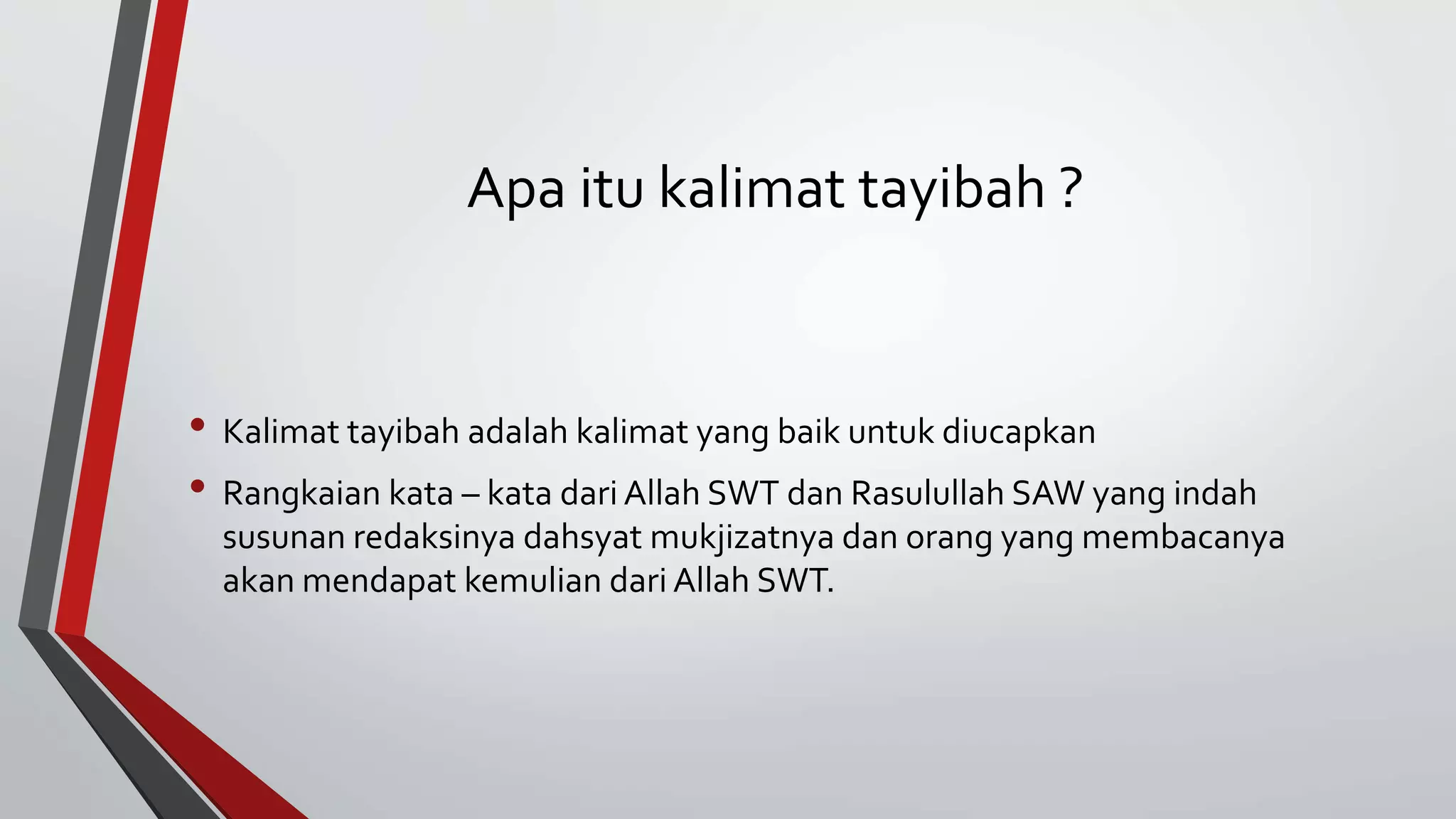 Kalimat tayibah subhanallah dan masya allah | PPTX