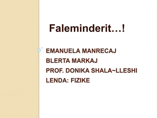 Kalimet fazore Emanuela Manrecaj ,Blerta Markaj | PPTX