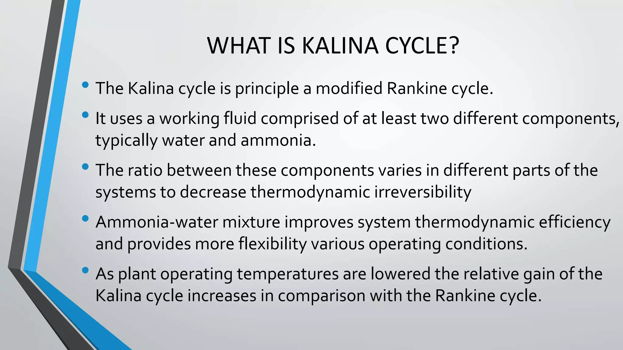 Kalina cycle | PPTX