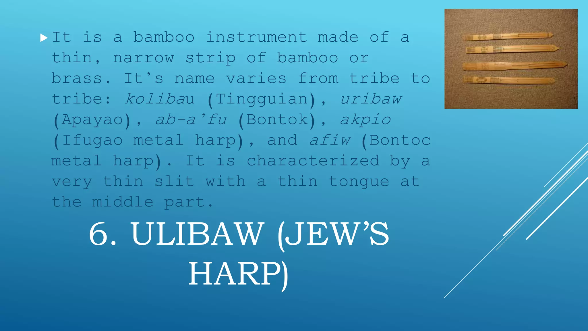 Kalinga ethnic instruments | PPTX