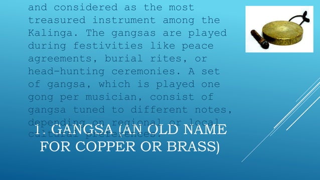 Kalinga ethnic instruments | PPTX