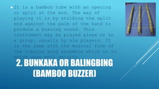 Kalinga ethnic instruments | PPTX