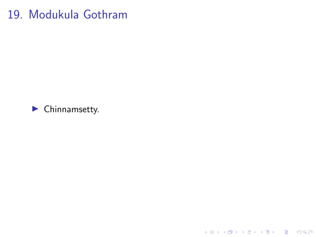 Kalingavysya Gothram and Surname Associations | PDF