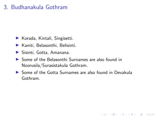 Kalingavysya Gothram and Surname Associations | PDF