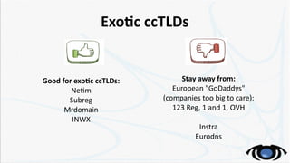 PROS and CONS of using ccTLD domains for PBN | PDF