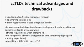 PROS and CONS of using ccTLD domains for PBN | PDF
