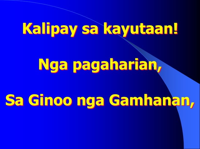 Kalipay Sa Kalibutan.ppt