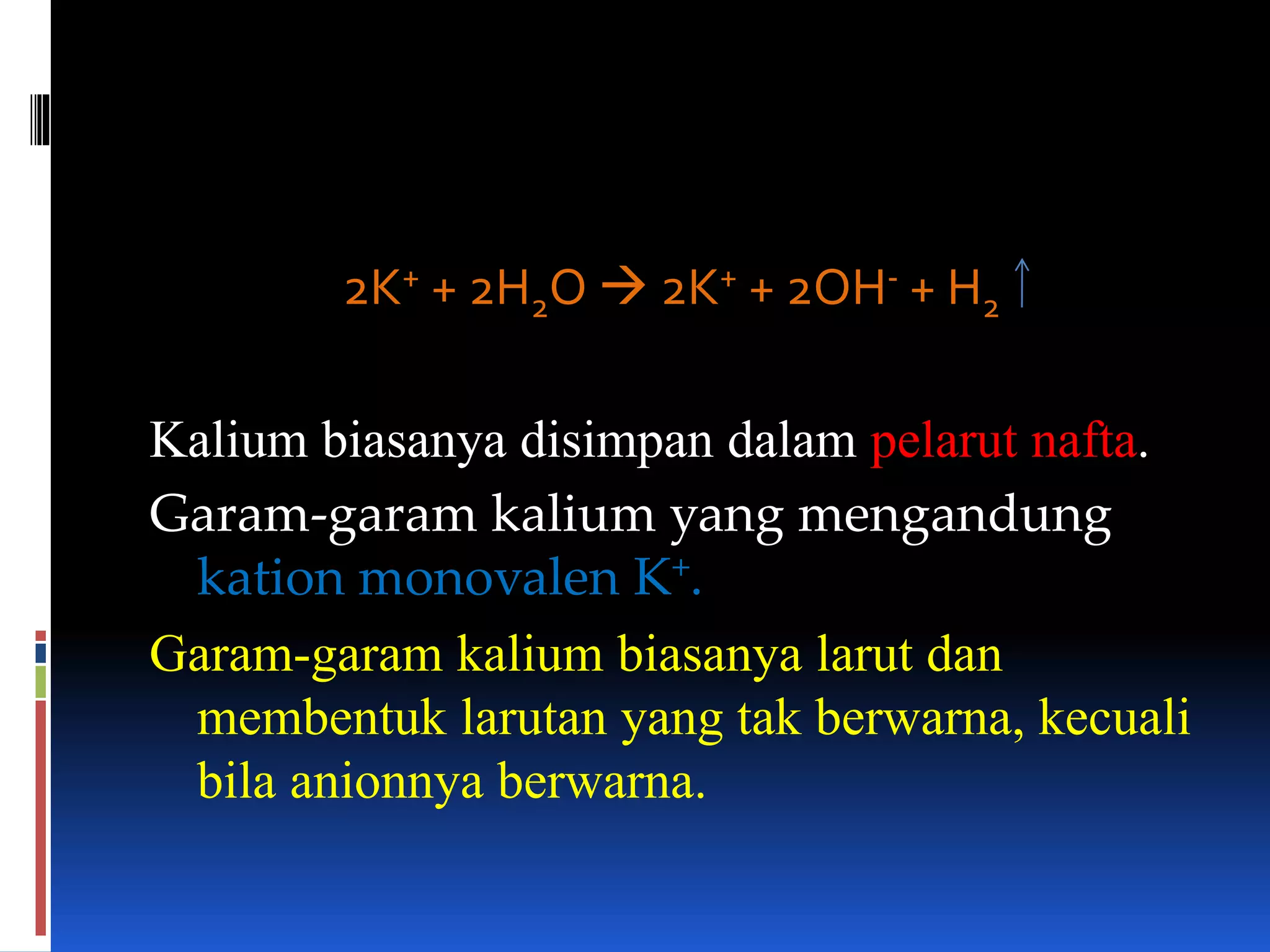 Sifat Fisik dan Kimia Kalium | PPTX