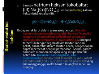 Sifat Fisik dan Kimia Kalium | PPTX