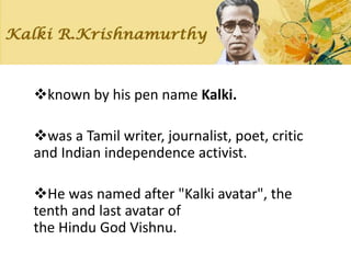 Kalki R | PPTX
