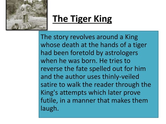 The Tiger King | PPTX | Hinduism | Religion & Spirituality