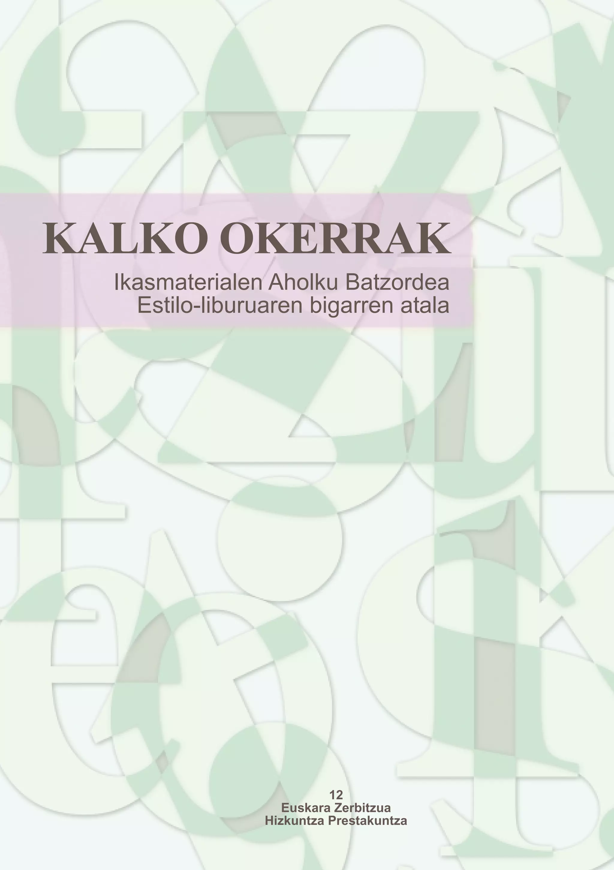 Kalko okerrak | PDF