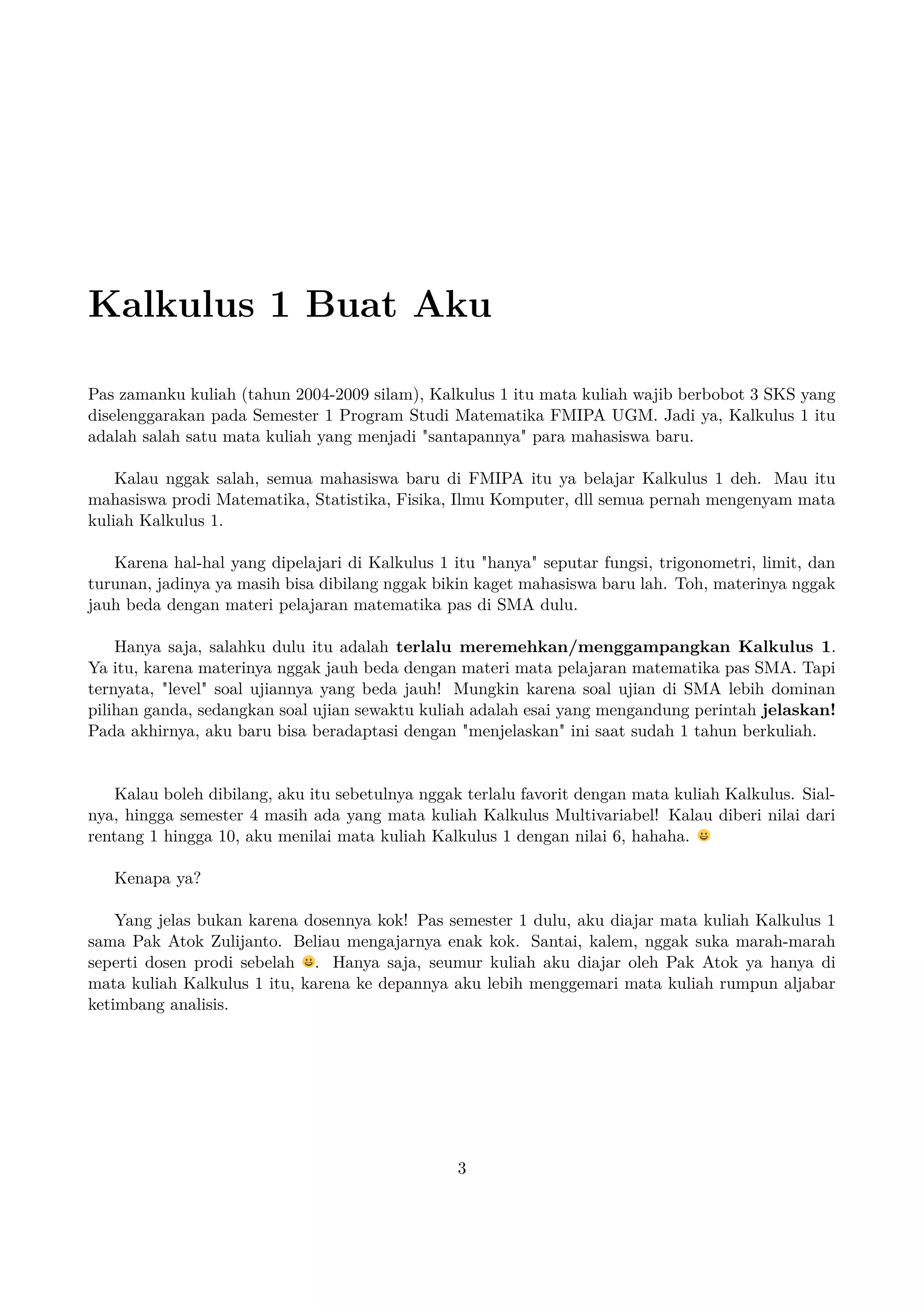 Pembahasan Ujian Tengah Semester dan Ujian Akhir Semester: Kalkulus 1, FMIPA UGM, 2021/2022 | PDF