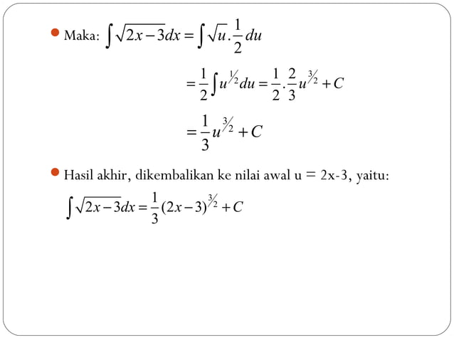 Kalkulus 2 integral | PPT