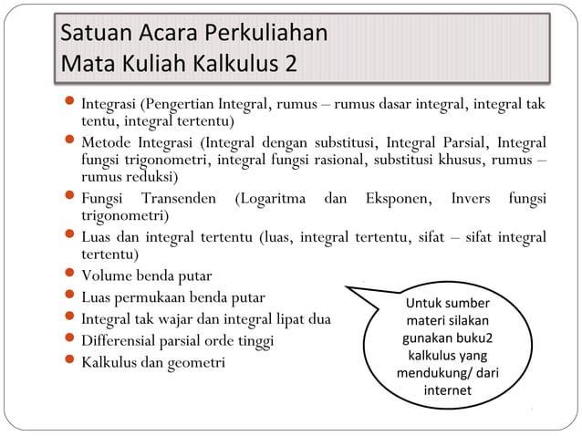 Kalkulus 2 integral | PPT