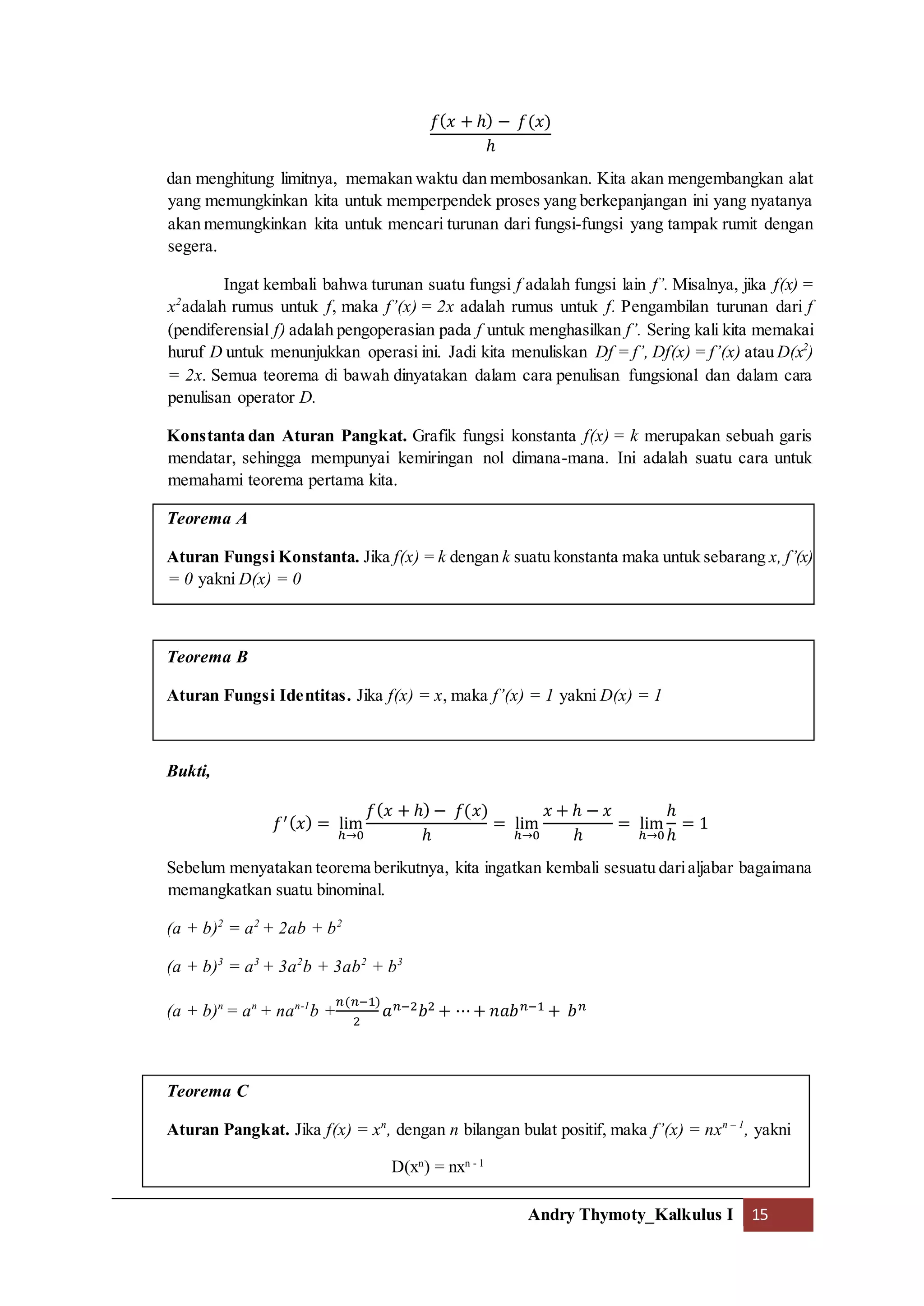 Kalkulus 1 | DOCX