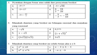 KALKULUS SEMESTER 1 UNINDRA PERTEMUAN 1 | PPTX