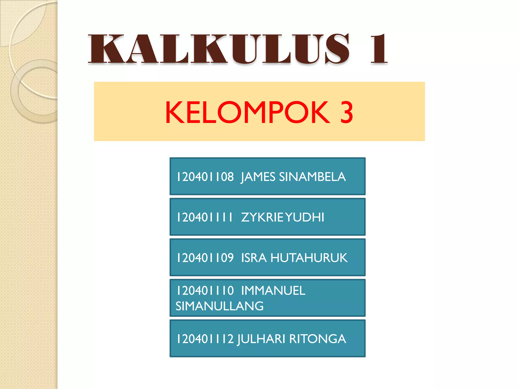 Kalkulus | PPTX